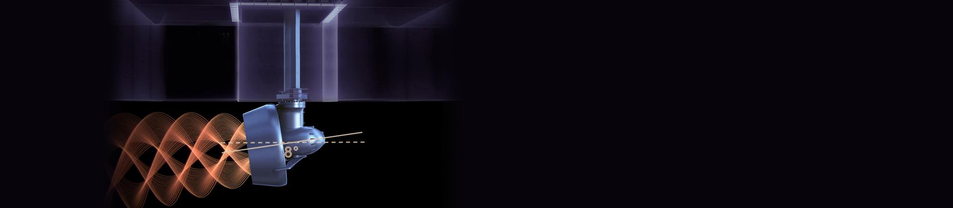 伸缩式全回转推进器